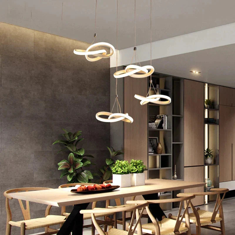Modern Acrylic LED Pendant Lights Loft Decor For Kitchen Dining Room ...
